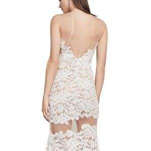 BCBG | Dresses | Off White Rayna Floral Lace Gown Maxi Dress | Poshmark